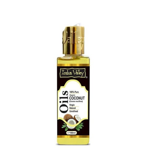Olej kokosowy, organiczny, nierafinowany, 100 ml, Indus Valley | Sklep EMPIK.COM