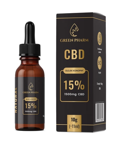 Olejek konopny CBD 15% Premium 10ml (ekstrakcja alkoholowa) Green Pharm | Sklep EMPIK.COM