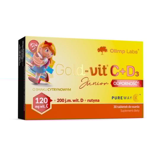 Olimp Gold-Vit® C+D3 Junior Odporność - Suplementy diety, 30 tabletek ...