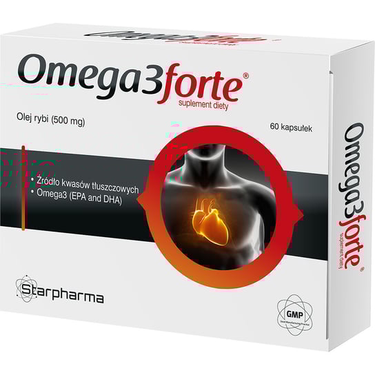 Omega 3 forte, suplement diety, 60 kapsułek | Sklep EMPIK.COM