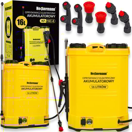 Opryskiwacz ogrodowy plecakowy elektryczny Heckermann KF-16C-8 16L - Heckermann | Sklep EMPIK.COM