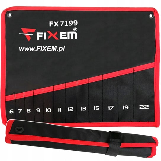 ORGANIZER POKROWIEC NA KLUCZE PŁASKO OCZKOWE 12el 6-22mm - Fixem ...