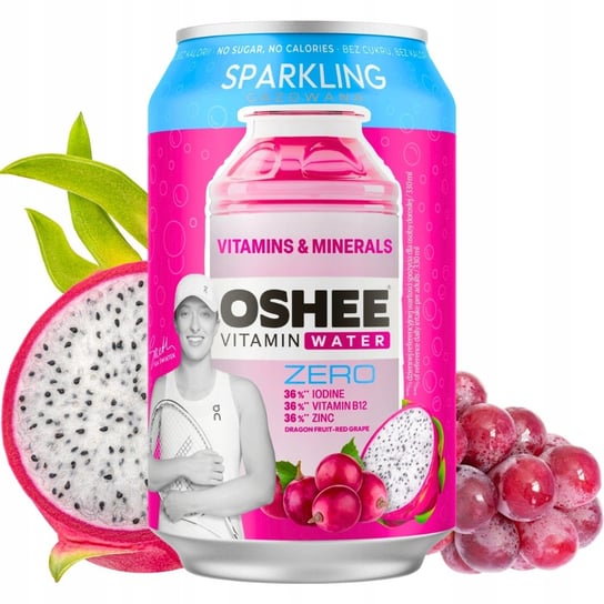 Oshee Vitamin Water Napój gazowany o smaku czerwonych winogron ...
