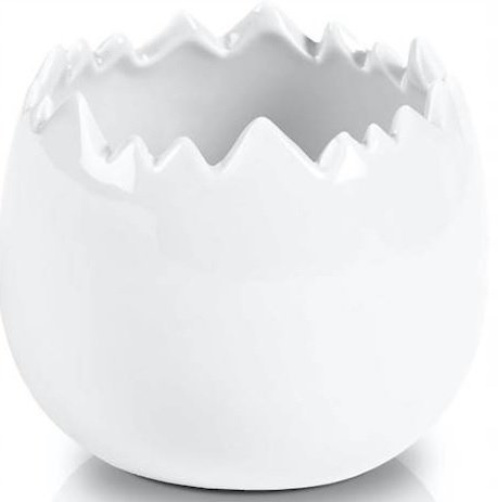 Osłonka Ceramiczna Biała Skorupka 11X9 cm - POLNIX | Sklep EMPIK.COM