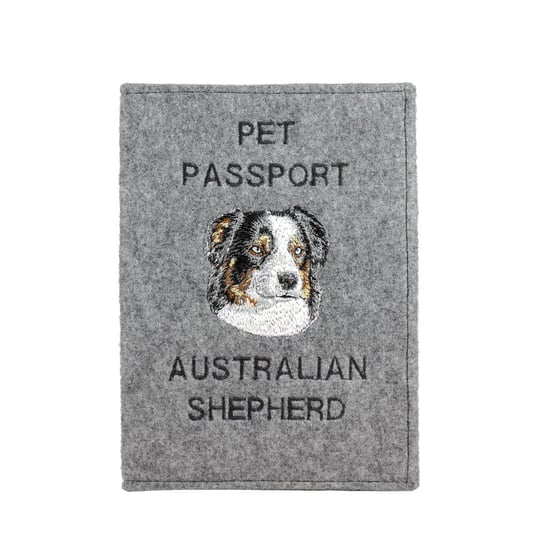 Owczarek australijski, Aussie - etui na paszport psa, pokrowiec na ...