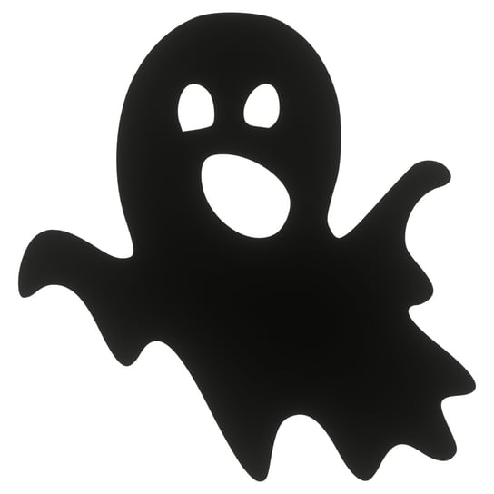 Ozdoba HALLOWEEN Drewniany Duszek dekor czarny 10cm - Kolorowe Motki ...