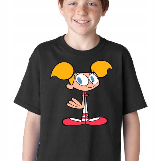 P114 Dziecięca Koszulka Dee Dee Dexter Laboratory Cartoon Bajka Czarna ...