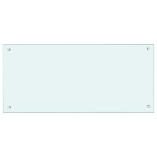 Panel Kuchenny z Szkła Hartowanego Biały 90x40 cm 6 mm / AAALOE - Inna ...