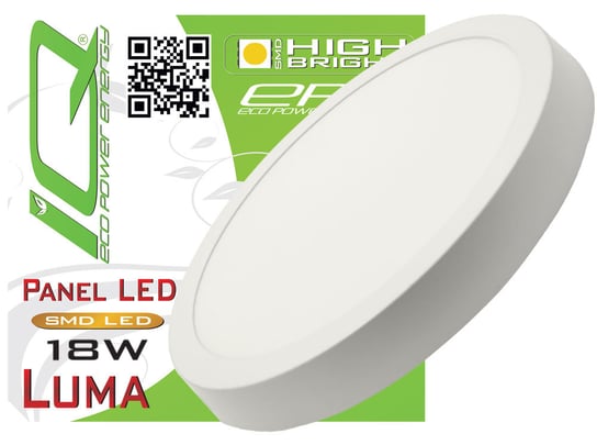 PANEL LED 18W NATYNKOWY LUMA PLAFON LAMPA SUFITOWA OKRĄGŁA 210x22mm CCD ...