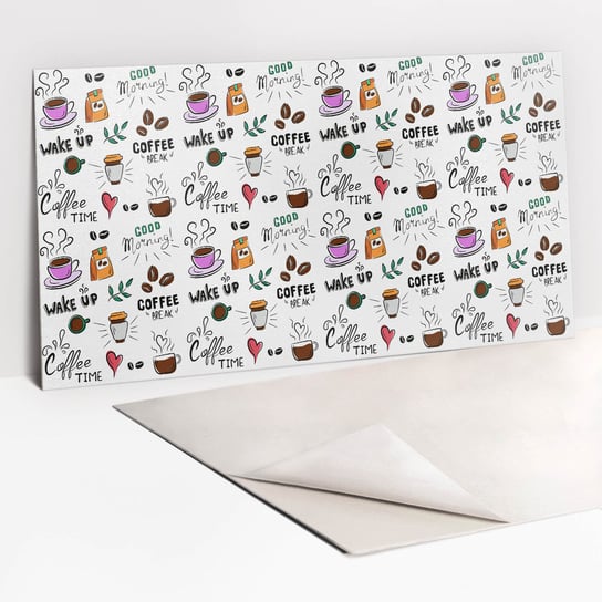 Panel Ochronny Na Ścianę 100x50 cm - Kawa rysunkowa - Tulup | Sklep ...