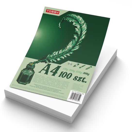 Papier BRYSTOL 300g A4 100 ark. - Tobby | Sklep EMPIK.COM