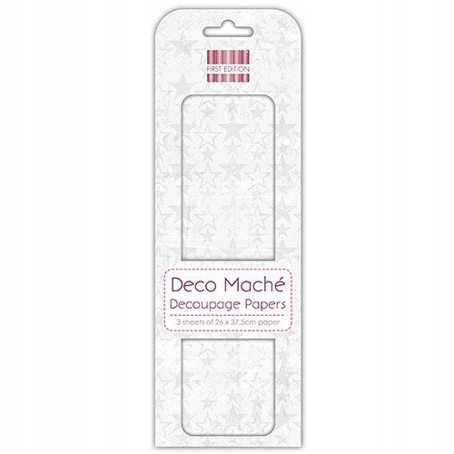 Papier do decoupage Deco Mache - gwiazdki - First Edition | Sklep EMPIK.COM