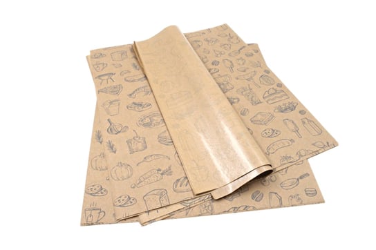 Papier do żywności z PE ryza35x40cm 10 kg z nadrukiem - Margo Pack ...