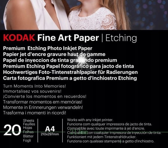 Papier FOTO Fotograficzny KODAK Fine Art Paper Etching A4 20 szt. 210x297mm - Inna marka | Sklep ...