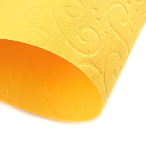 Papier ozdobny tłoczony A4 220 g żółty - Heyda | Sklep EMPIK.COM