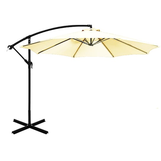 Parasol Ogrodowy Wiszący Do Ogrodu Na Balkon Taras Kremowy 2,7 m ...