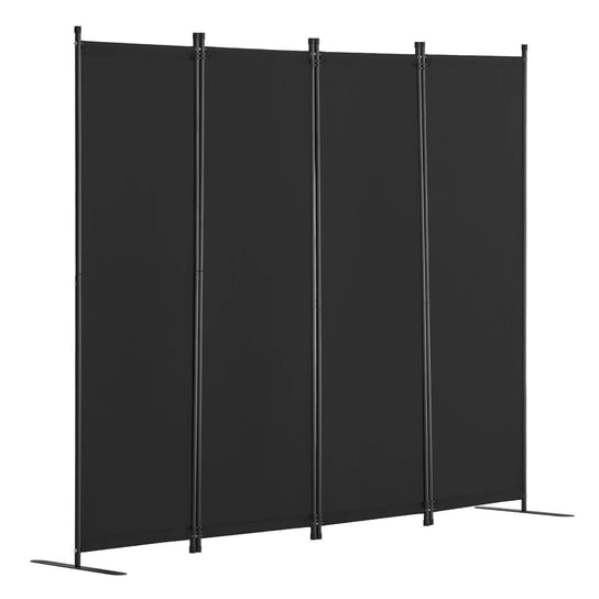 Parawan pokojowy 4-panelowy 228x172cm składany tkanina wolnostojący ...