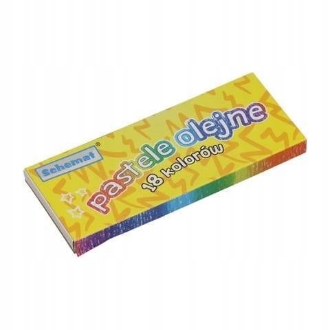 Pastele Olejne Zestaw 18 Kolorów Kreatywne Dla Artystów Szkolne Miękkie ...
