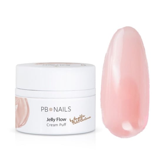 PB NAILS Żel budujący do paznokci Jelly Flow - Cream Puff - 15g - MAŁY ...