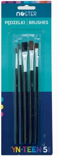 Pędzelki drewniane 5 sztuk YN Teen Interdruk - Interdruk | Sklep EMPIK.COM