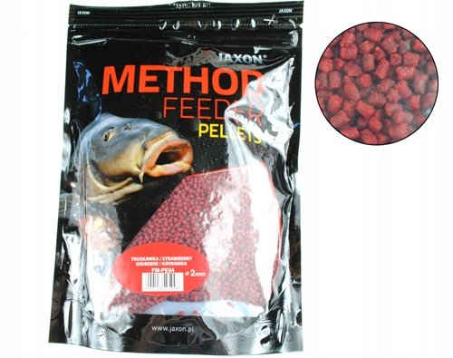 PELLET 2mm method feeder JAXON truskawka 500g - Jaxon | Sport Sklep EMPIK.COM