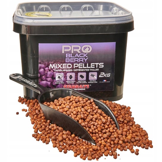 PELLET ZANĘTOWY KARPIOWY STARBAITS PRO BLACKBERRY PELLETS MIXED 2 KG ...