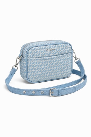 PEPE JEANS LISTONOSZKA JEANSOWA Z LOGOWANYM NADRUKIEM 20x15x5 cm I4A ...