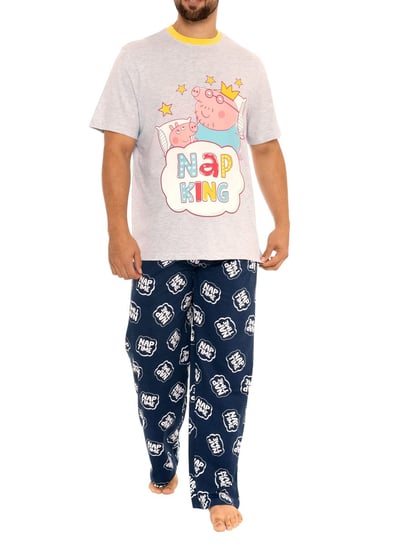 Peppa Pig Mens Daddy Pig Pyjamas Szary S - DUPLO PEPPA PIG | Sklep ...