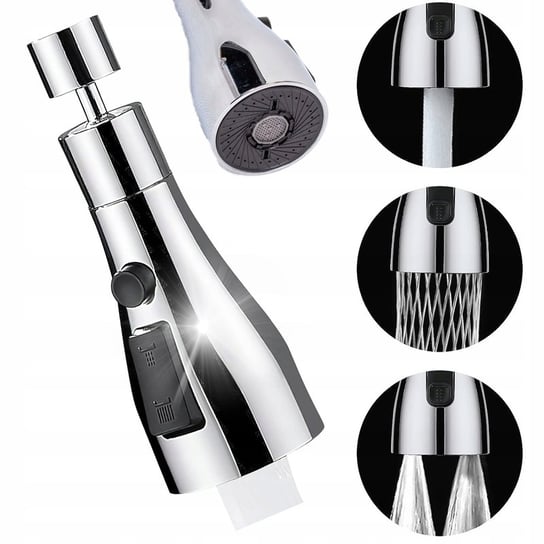 PERLATOR DO KRANU KUCHENNEGO PRZEDŁUŻKA ODPORNY AERATOR ADAPTER SREBRNY ...