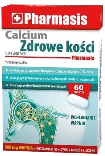 Pharmasis Calcium Zdrowe Kości Wapń 60 Tab. - Pharmasis | Sport Sklep ...