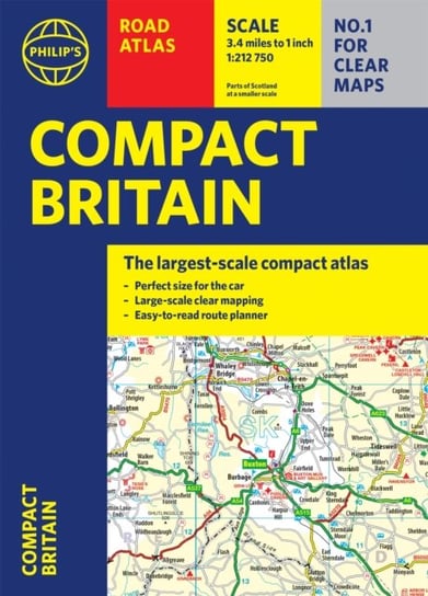 Philips Compact Britain Road Atlas - Opracowanie zbiorowe | Książka w Empik