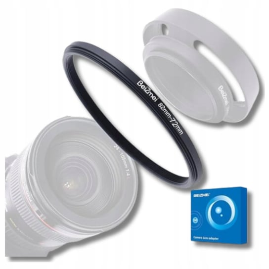 Pierścień Redukcja Filtrowa z 82 mm na 72 mm Step Up Pierścień ...