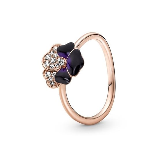 Pierścionek Damski Pandora DEEP PURPLE PANSY FLOWER - RING - SIZE 54 ...