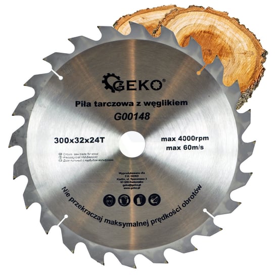 Piła Tarcza Widiowa Do Cięcia Drewna 300X32 24 Zęby Tnące Geko G00148 - Geko | Sklep EMPIK.COM