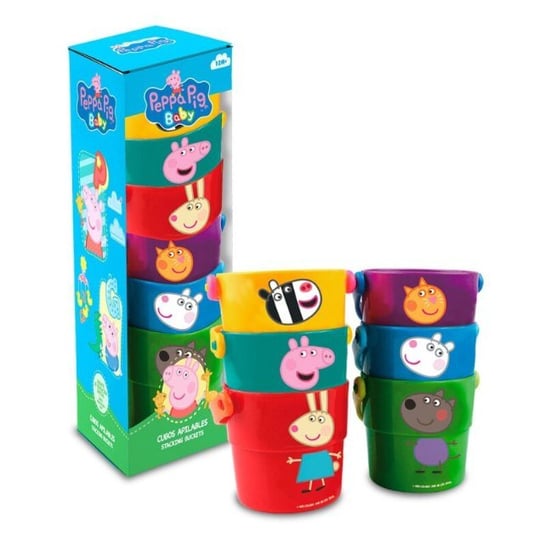 Piramidka z wiaderek ŚWINKA PEPPA Układanka - Inna marka | Sklep EMPIK.COM