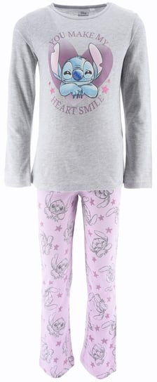 Piżama dla dziewczynki Disney - Lilo i Stitch, szara, bawełna i poliester , rozmiar 152 cm ...