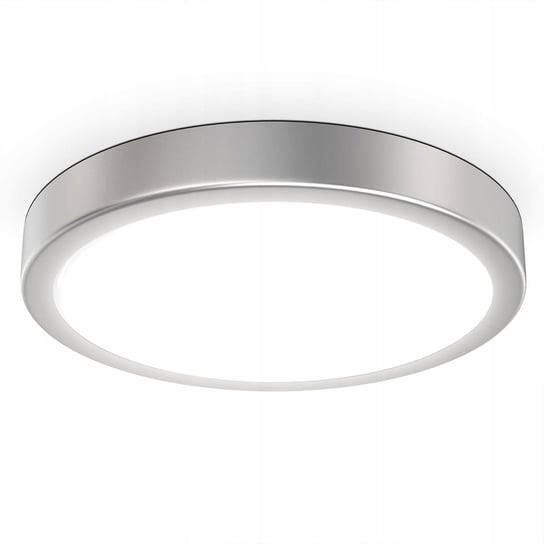 Plafon LED 18W 2000Lm 28Cm Neutralny Biało-Srebrny, Salon - Kuchnia ...