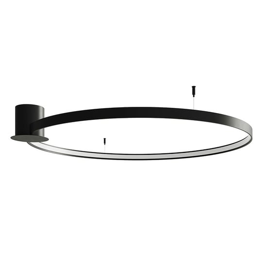 Plafon RIO 110 czarny LED 3000K nowoczesny koło rozproszone światło TH ...