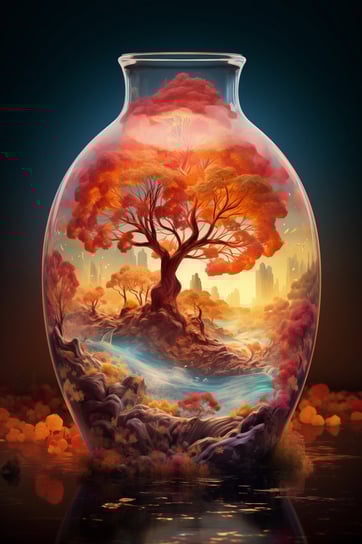 Plakat 20x30cm Drzewo Życia w Szkle - Zakito Posters | Sklep EMPIK.COM Plakat 20x30cm Drzewo Życia w Szkle - Zakito Posters | Sklep EMPIK.COM