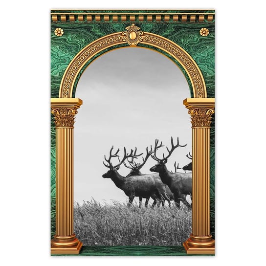 Plakat 80x120 Stado jeleni Rogacze - ZeSmakiem | Sklep EMPIK.COM