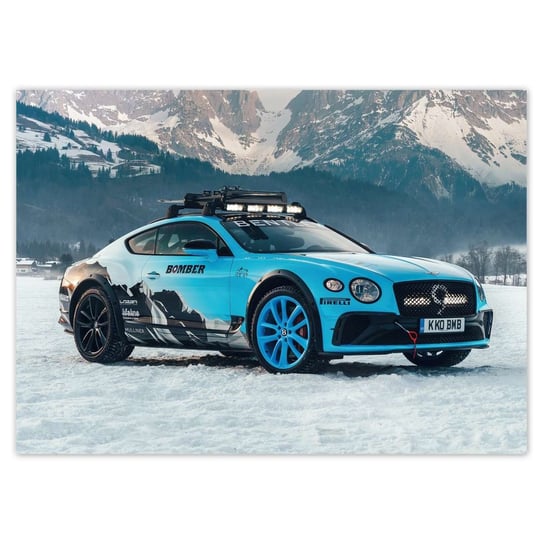 Plakat Bentley zimową porą Zima, 70x50 cm - ZeSmakiem | Sklep EMPIK.COM