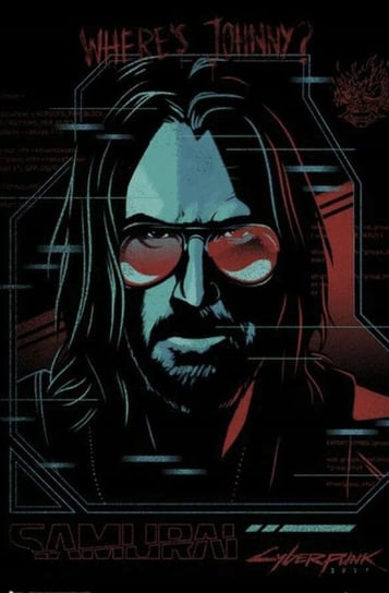 Plakat Cyberpunk 2077 Samurai Wheres Johnny 50x40 cm - Atram | Sklep ...
