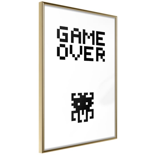 Plakat - Game over [Poster] 30x45 Rama złota papier plakatowy 250 g/mÂ ...