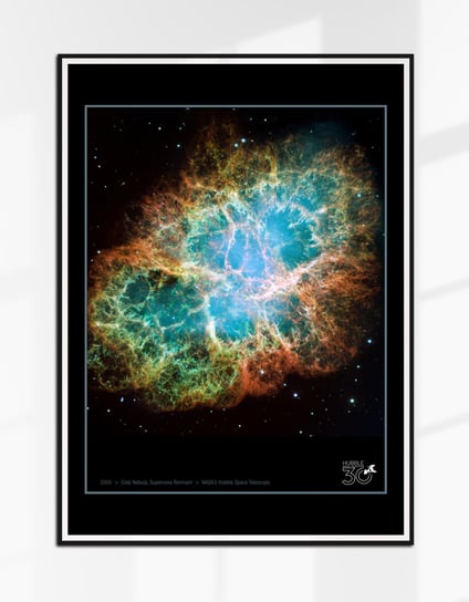 Plakat Kosmos NASA Mgławica Krab Teleskop Hubble'a HST 70x50 (B2 ...