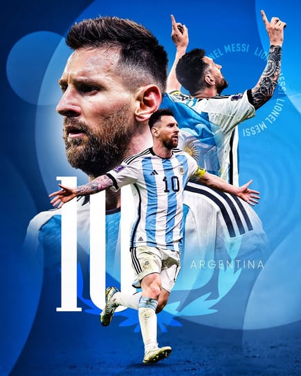 Plakat Lionel Messi Argentyna Mistrzostwa 60x40 cm #5 - Atram | Sklep ...