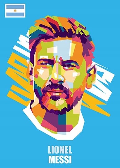 Plakat Lionel Messi Leo Vintage Retro 40x30 cm - Atram | Sklep EMPIK.COM