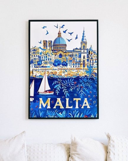Plakat - Malta 30x40 - Harry Monkey | Sklep EMPIK.COM