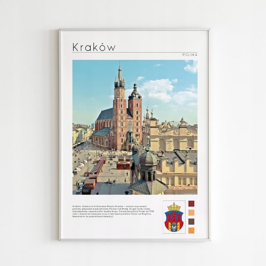 Plakat Miasta Polski - Kraków Obraz 70x50 cm - Atram | Sklep EMPIK.COM