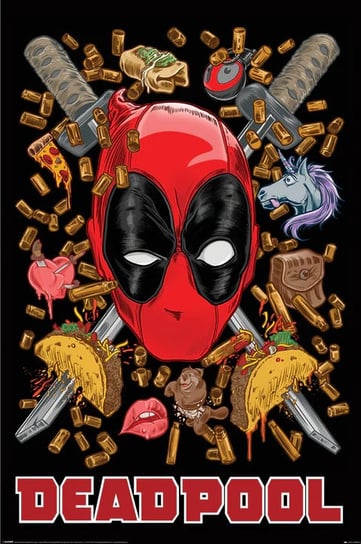 Plakat na ścianę Marvel Deadpool Chimichanga burrito do salonu 61x91,5 ...