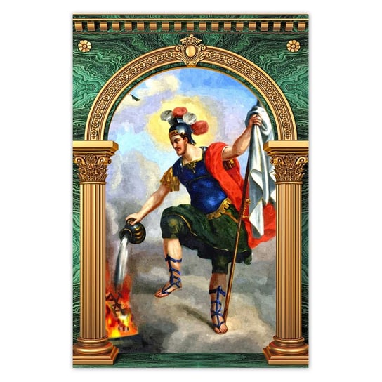 Plakat Patron strażaków św Florian, 80x120 cm - ZeSmakiem | Sklep EMPIK.COM